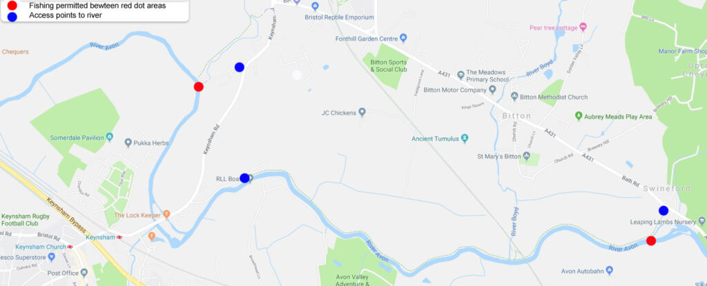 River Map – Alcove Angling Club